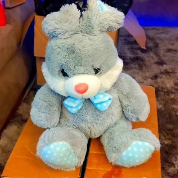 Dan Dee | Toys | Dan Dee Plush Easter Bunny Rabbit Stuffed Animal Gray ...